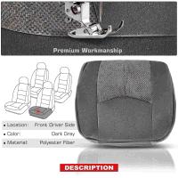 China Front Driver Seat Cover for Chevrolet Silverado 1500 2500 3500 Dark Gray for sale