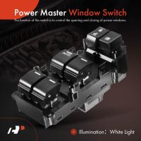 China Front Driver Power Window Switch for Honda Accord 2008 2009 2010 2011 2012 for sale