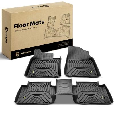 China 3x Front & Rear Black Floor Mats Liners for Toyota Camry 18-21 TPE FWD no Hybrid for sale