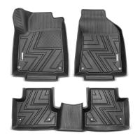 China 3x Front & Rear Black Floor Mats Liners for Jeep Cherokee 2015-2022 for sale