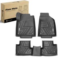 China 3x Front & Rear Black Floor Mats Liners for Jeep Cherokee 2015-2022 for sale