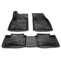 China 3x Front & Rear Black Floor Mats Liners for Ford Focus 2019 2020 2021 2022 for sale