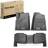 China 3x Front & Rear Black Floor Mats Liners for Nissan Pathfinder 1987-2018 Pickup for sale