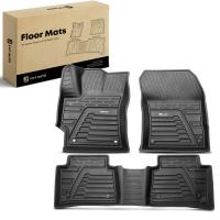 China 3x Front & Rear Black Floor Mats Liners for Toyota Corolla 2020-2023 for sale