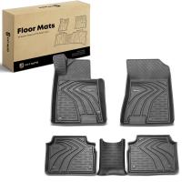 China 3x Front & Rear Black Floor Mats Liners for Kia K5 2021 2022 2023 Hyundai Sonata for sale
