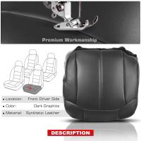 China Front Driver Seat Cover for Chevy Silverado 1500 99-02 GMC Sierra Dark Graphite for sale