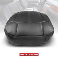 China Front Driver Seat Cover for Chevy Silverado 1500 99-02 GMC Sierra Dark Graphite for sale