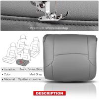 China Front Driver Seat Cover for Toyota 4Runner 2003-2009 Med Gray for sale