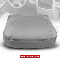 China Front Driver Seat Cover for Toyota 4Runner 2003-2009 Med Gray for sale