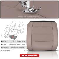 China Front Driver Seat Cover for Ford F-250 F-350 Super Duty 02-07 Med Parchment Tan for sale