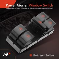 China Front Driver Power Window Switch for Volkswagen Jetta 05-18 Passat Tiguan Golf GTI for sale