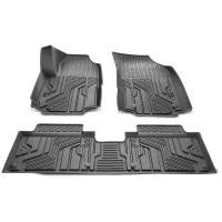 China 3x Front & Rear Black Floor Mats Liners for Chevrolet Equinox 2018-2023 for sale