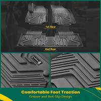 China 3x Front & Rear Black Floor Mats Liners for Chevrolet Equinox 2018-2023 for sale