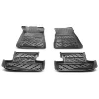 China 4x Front & Rear Black Floor Mats Liners for Ford Mustang 2015-2021 for sale