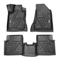 China 3x Front & Rear Black Floor Mats Liners for Jeep Compass 2017-2022 for sale