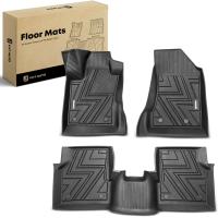 China 3x Front & Rear Black Floor Mats Liners for Jeep Compass 2017-2022 for sale