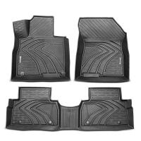 China 3x Front & Rear Black Floor Mats Liners for Hyundai Santa Fe 2019-2020 5 Seats for sale