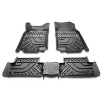 China 3x Front & Rear Black Floor Mats Liners for Nissan Rogue Sport 2017-2020 for sale