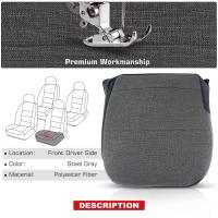 China Dark Gray Front Driver Seat Bottom Cover for Isuzu NPR NPR-HD NQR NRR GMC W4500 for sale