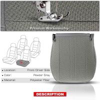 China Pewter Gray Front Driver Seat Bottom Cover for Chevrolet Express 1500 2003-2014 for sale