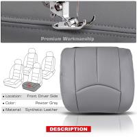 China Front Driver Seat Cover for Cadillac Escalade ESV EXT 2003-2006 Pewter Gray for sale