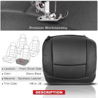 China Front Driver Seat Cover for Ford F-150 2004-2008 Ebony Black Synthetic Leather for sale