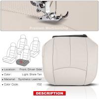 China Front Driver Seat Cover for Cadillac Escalade ESV EXT Light Shale Tan for sale