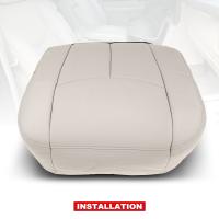 China Front Driver Seat Cover for Cadillac Escalade ESV EXT Light Shale Tan for sale