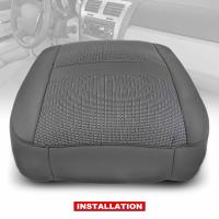 China Front Driver Seat Cover for Dodge Ram 1500 2007-2008 Grey Cloth for sale