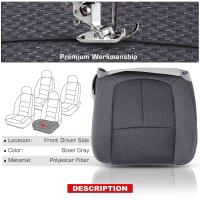China Front Driver Seat Cover for Ford F-150 XLT 2011-2014 Steel Gray for sale