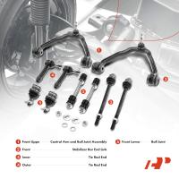 China 10x Front Control Arm & Ball Joints Sway Bar End Link Tie Rod End for Chevy GMC for sale