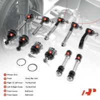 China 11x Front Pitman Arm with Ball Joint Sway Bar Link for Ford Expedition Lincoln for sale