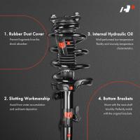 China 2x Front Complete Strut & Coil Spring Assembly for Volvo C30 07-13 C70 S40 V50 for sale