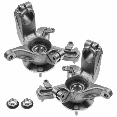 China 2x Front Steering Knuckle & Wheel Hub Bearing Assembly for Ford Focus 2000-2004 for sale