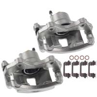 China 2x Front Brake Caliper with Bracket for Nissan Versa 2009-2011 Tiida for sale