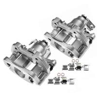 China 2x Rear Brake Caliper with Bracket for Ford Explorer Flex Taurus Lincoln MKS MKT for sale