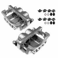 China 2x Front Brake Caliper with Bracket for Ford F-350 F-450 Super Duty for sale