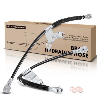 China 2Pcs Front Brake Hydraulic Hose for Buick Cadillac Oldsmobile Pontiac for sale