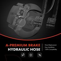 China 2Pcs Brake Hydraulic Hose for Chrysler Sebring Dodge Eagle Mitsubishi Plymouth for sale