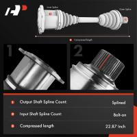 China 2x Front CV Axle Shaft Assembly for Chevrolet Silverado 2500 HD GMC Sierra 4WD for sale