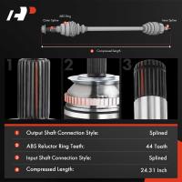 China Front Driver CV Axle Shaft Assembly for Ford Contour w/o Anti-lock Brakes Manual for sale