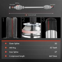 China Front Driver CV Axle Shaft + Hub Bearing for Hyundai Santa Fe 07-09 2.7L for sale