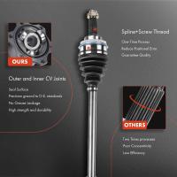 China 2x Front CV Axle Shaft Assembly for Saab 9-5 1999-2001 L4 2.3L V6 3.0L FWD for sale