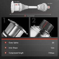 China 2x Rear CV Axle Shaft Assembly for Audi Q7 2007-2010 V6 3.0L V6 3.6L V8 4.2L for sale