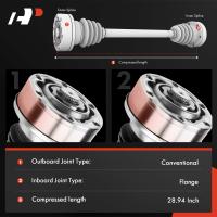 China 2x Rear CV Axle Shaft Assembly for Audi Q7 Porsche Cayenne Volkswagen Touareg for sale