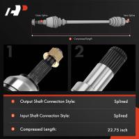 China Front Passenger CV Axle Shaft Assembly for Kia Sportage 1995-2001 L4 2.0L 4WD for sale