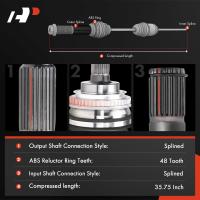 China Front Passenger CV Axle Shaft Assembly for Toyota RAV4 1996-1999 L4 2.0L FWD for sale