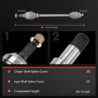 China 2x Front CV Axle Shaft Assembly for Polaris ATP 330 500 Sportsman 600 700 for sale