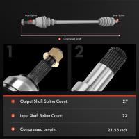 China 2x Rear CV Axle Shaft Assembly for Yamaha Grizzly 700 4x4 2014-2018 for sale