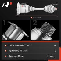 China Front Passenger CV Axle Shaft Assembly for Volkswagen Passat Golf Jetta V6 2.8L for sale